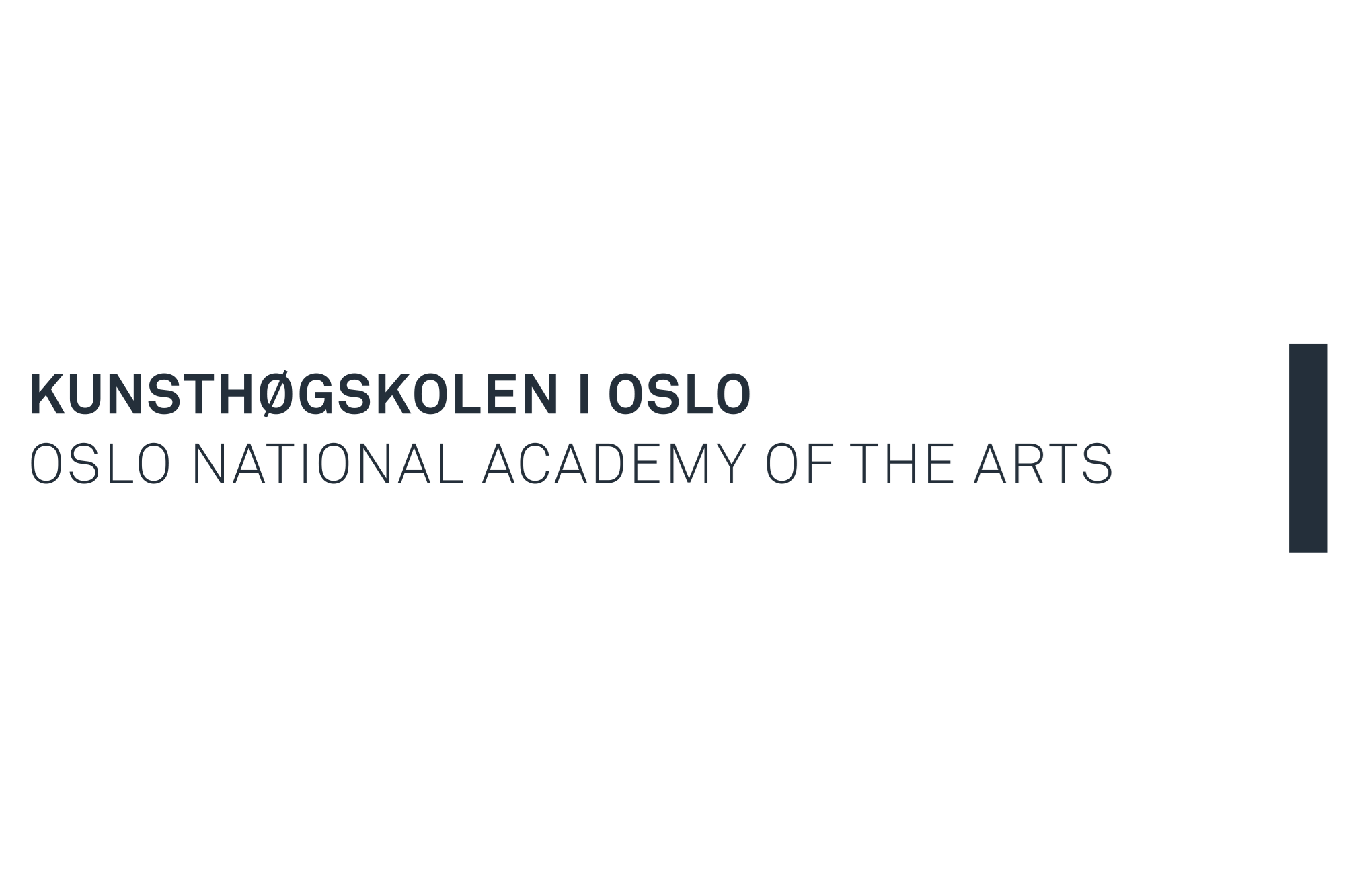 The quality work at the Oslo National Academy of the Arts has been ...